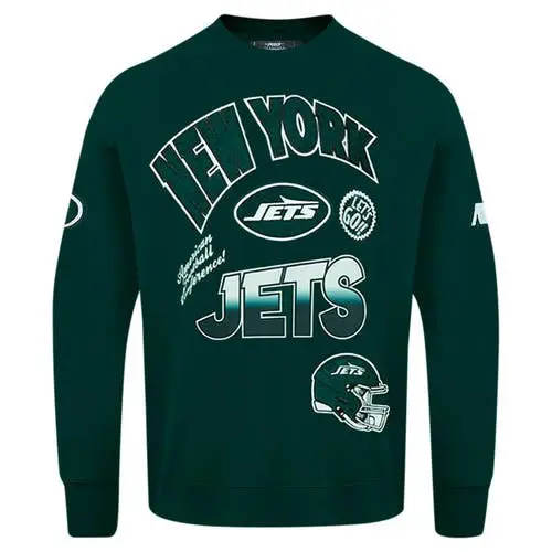 PRO STANDARD New York Jets Drop Shoulder Crewneck Sweatshirt