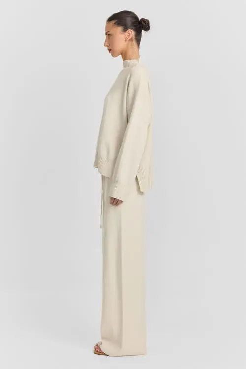 SASHA THERESE Maxine Knit Pant Wide Leg, Drawstring Waist