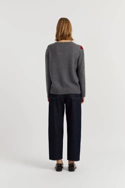 Chinti & Parker Wool-cashmere Snoopy Argyle Cardigan