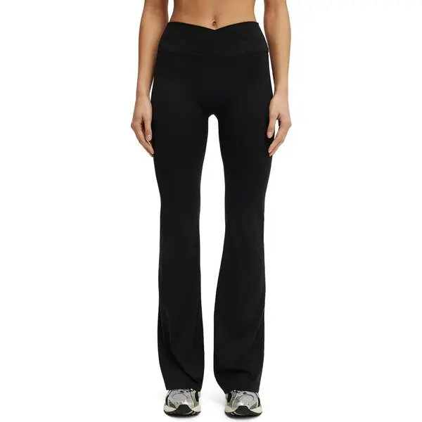Cotton:on Active Ultra Luxe Cross Front Invisible Scrunch Flare Leggings