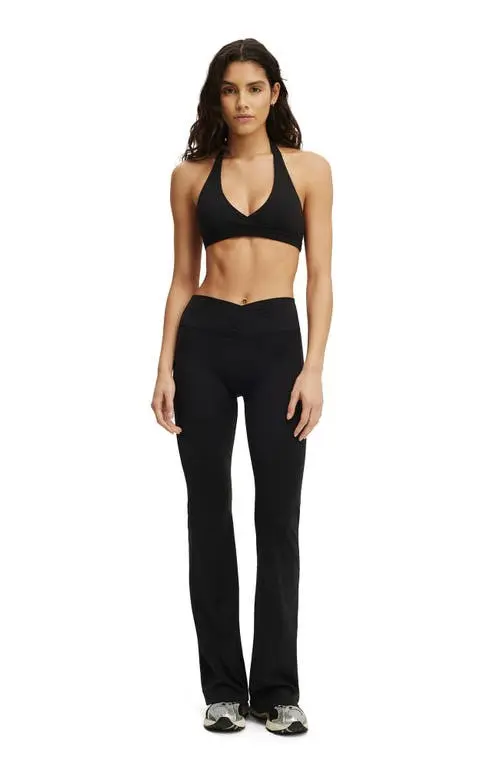 Cotton:on Active Ultra Luxe Cross Front Invisible Scrunch Flare Leggings