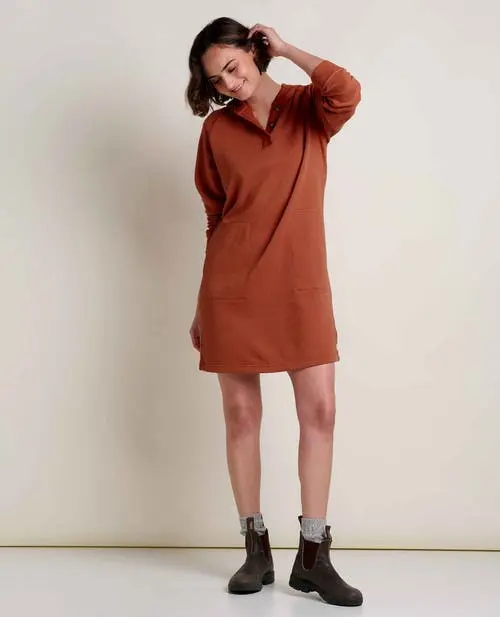 TOAD & CO Fernscape Long Sleeve Hooded Dress