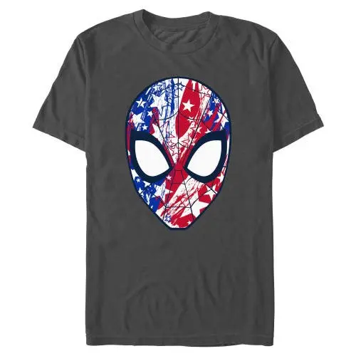 MARVEL: SPIDER-MAN Marvel Spider-man Americana Spidey Mask Graphic T-shirt