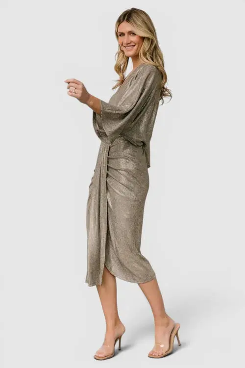 BALTIC BØRN Ciara Ruched Midi Dress