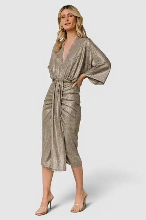 BALTIC BØRN Ciara Ruched Midi Dress