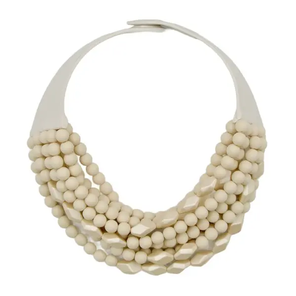 Fairchild Baldwin Neutrals / Marbella Oval Ivory Necklace
