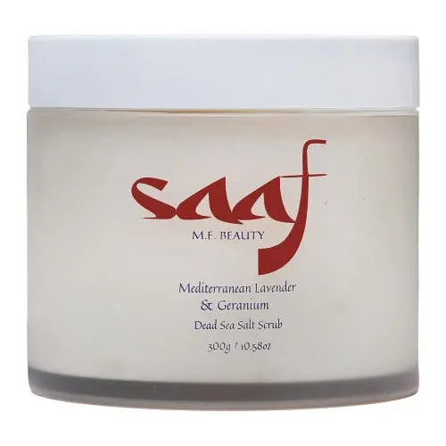 SAAF BODY Mediterranean Lavender & Geranium Dead Sea Salt Scrub