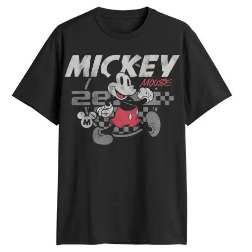 MICKEY & FRIENDS Original Pose 28 Short Sleeve Graphic T-shirt - Black