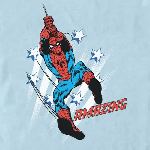 MARVEL: SPIDER-MAN Amazing Stars Pose Short Sleeve Graphic T-shirt