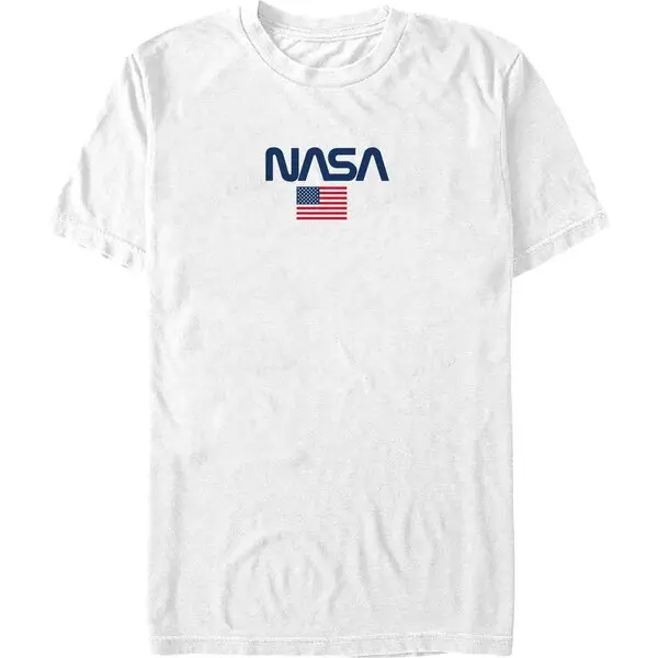 NASA Americana Logo Flag T Shirt