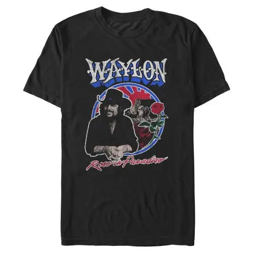 WAYLON JENNINGS Rose In Paradise T Shirt