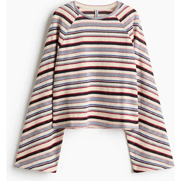 H&m Long-sleeved Knit Top
