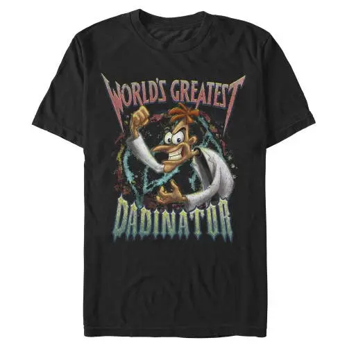 PHINEAS AND FERB Worlds Greatest Dadinator Short Sleeve Graphic T-shirt