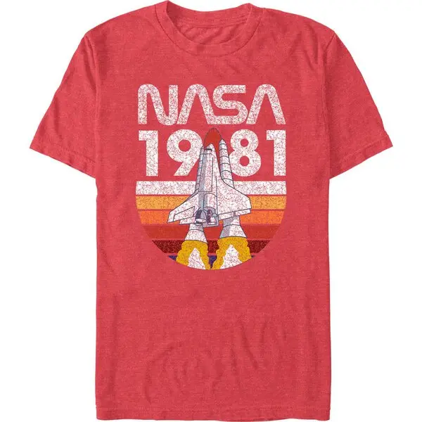 NASA Distressed Logo Sunset Graphic T-shirt