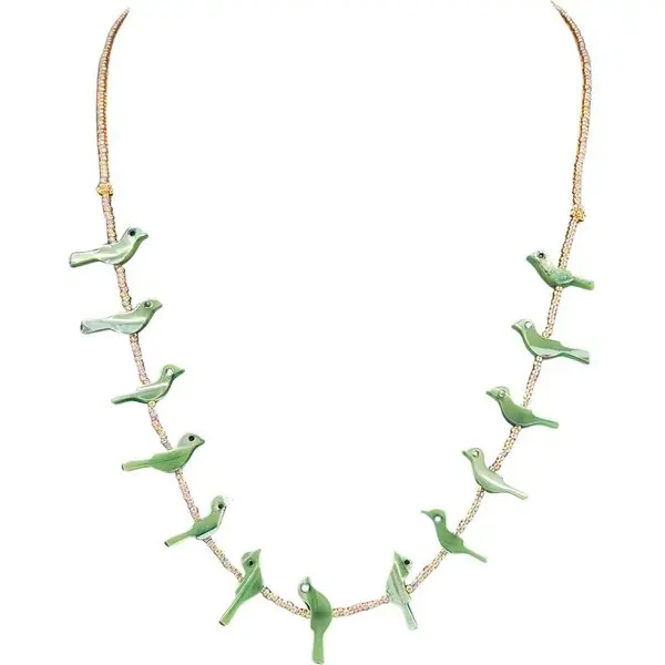 MADISON BEVERLY HILLS Fetish Bird Necklace - Green