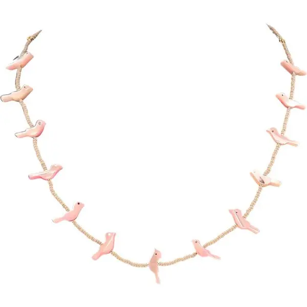 MADISON BEVERLY HILLS Fetish Bird Necklace - Pink