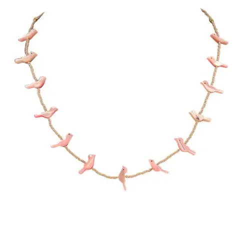 MADISON BEVERLY HILLS Fetish Bird Necklace - Pink
