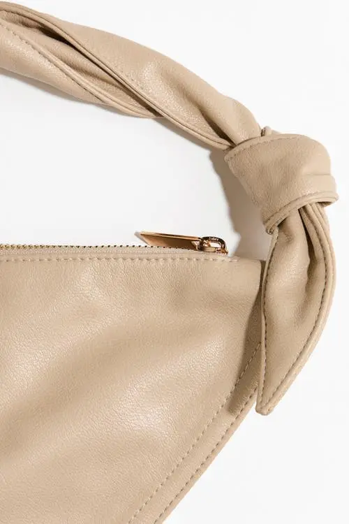 H&m Shoulder Bag With Scarf-look Design And Tie Details