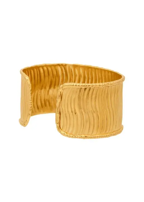 Sylvia Toledano Plated Brass "bambou" Cuff