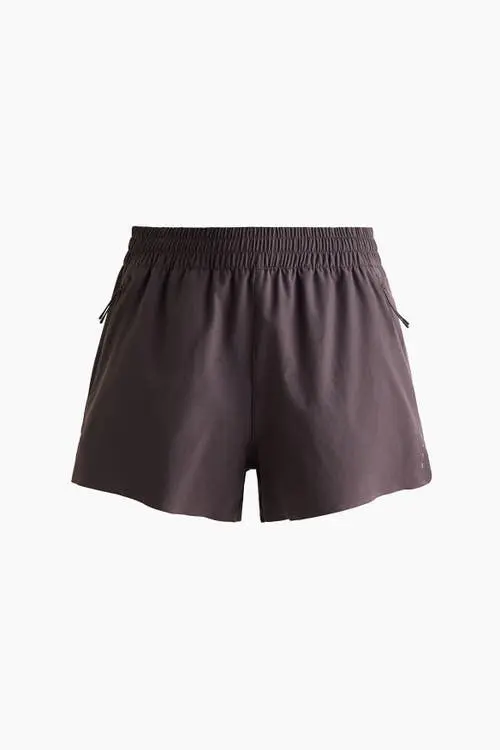 H&m Regular-fit Track Shorts With Pockets - Dark Heather