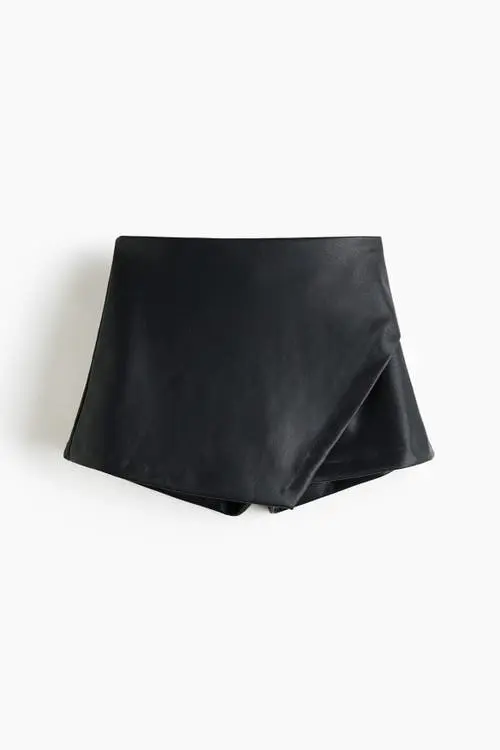 H&M Wrap Skort - Black