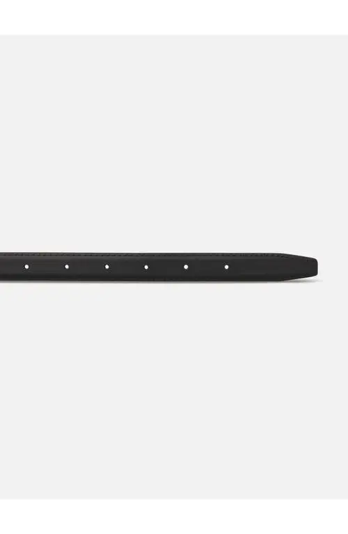 FRAME The Square Buckle Leather Belt - Black