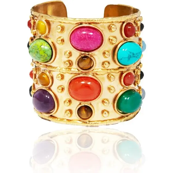Sylvia Toledano Byzance Cuff With -stone Embellishments - Multi