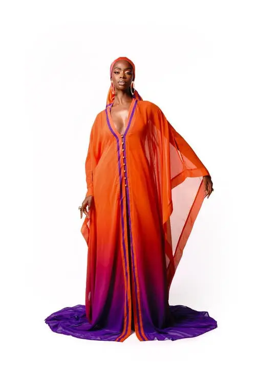 OFUURE Luna Chiffon Kaftan