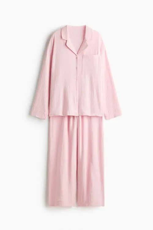 H&m Cotton Muslin Pajamas