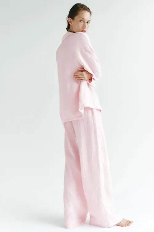 H&m Cotton Muslin Pajamas