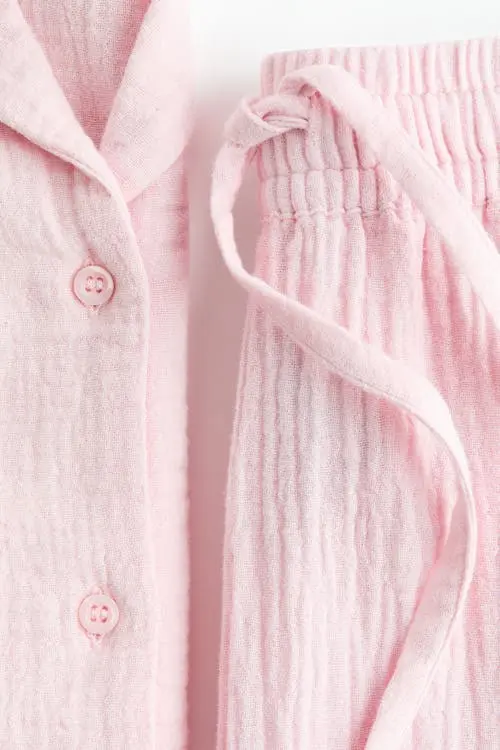 H&m Cotton Muslin Pajamas