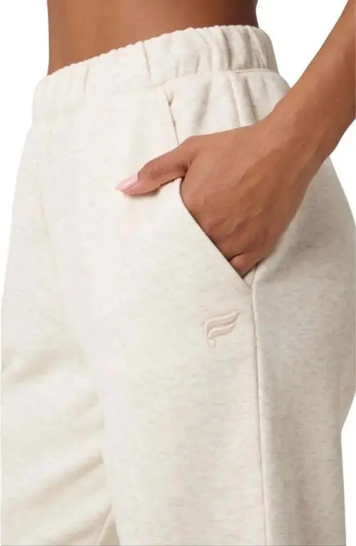FABLETICS Cozy Fleece Sweatpant - Bone Heather