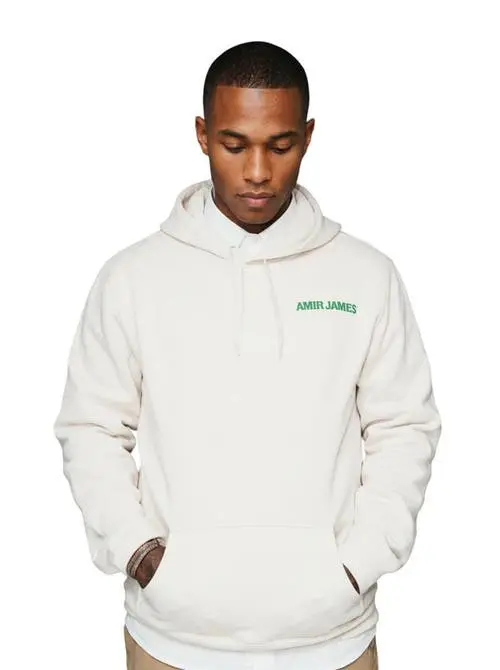 AMIR JAMES CLOTHIERS Black History In Real Time" Fleece Hoodie