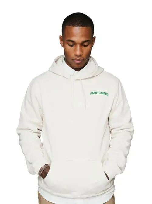 AMIR JAMES CLOTHIERS Black History In Real Time" Fleece Hoodie