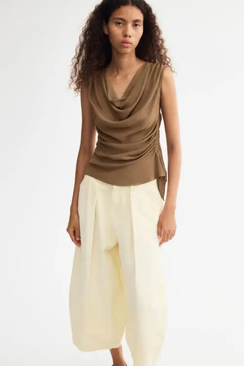 H&m Draped One-shoulder Top