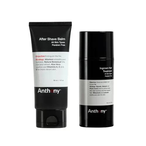 Anthony After-shave Razor Bumps And Ingrown Hair Treatment Duo - White