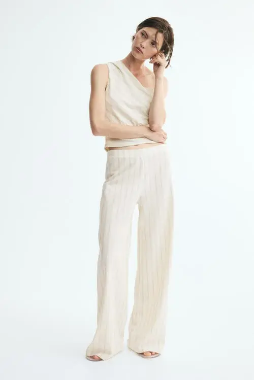 H&m Cotton-blend Pull-on Pants