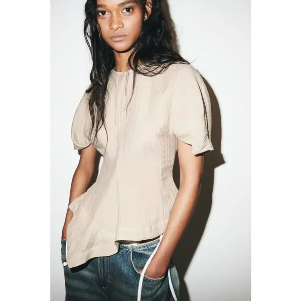 H&m Lyocell-blend Handkerchief Blouse