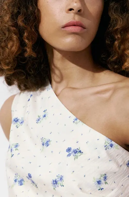 Mango Coya One Shoulder Knit Top