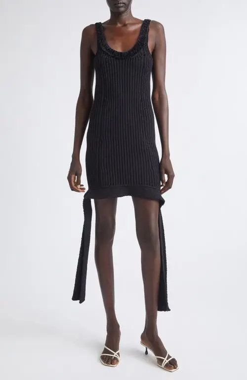 AISLING CAMPS Flip Cotton Blend Rib Sweater Tank