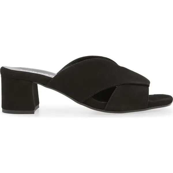 Cordani Ilene Slide Sandal - Black Suede
