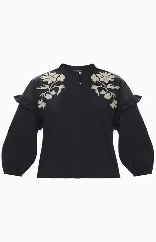 Rebecca Taylor Lydia Applique Top