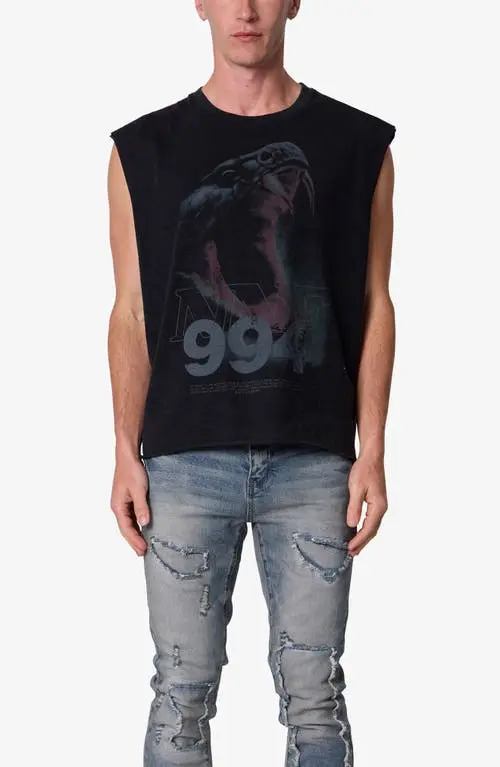 Mnml Snake Venom Sleeveless Graphic Cutoff T-shirt