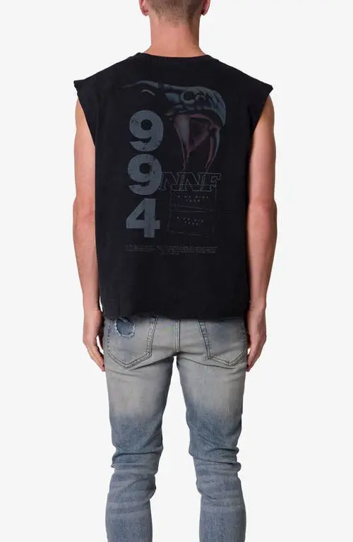 Mnml Snake Venom Sleeveless Graphic Cutoff T-shirt