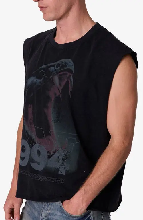 Mnml Snake Venom Sleeveless Graphic Cutoff T-shirt
