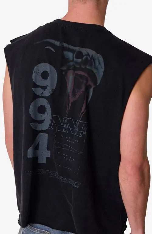 Mnml Snake Venom Sleeveless Graphic Cutoff T-shirt