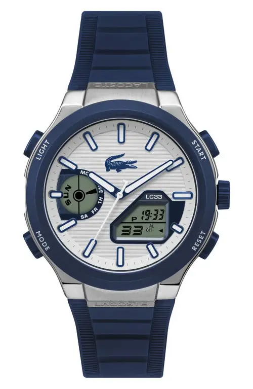 Lacoste Lc33 Analog-digital Silicone Strap Watch