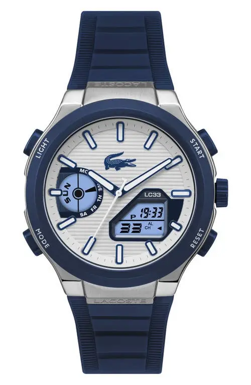 Lacoste Lc33 Analog-digital Silicone Strap Watch