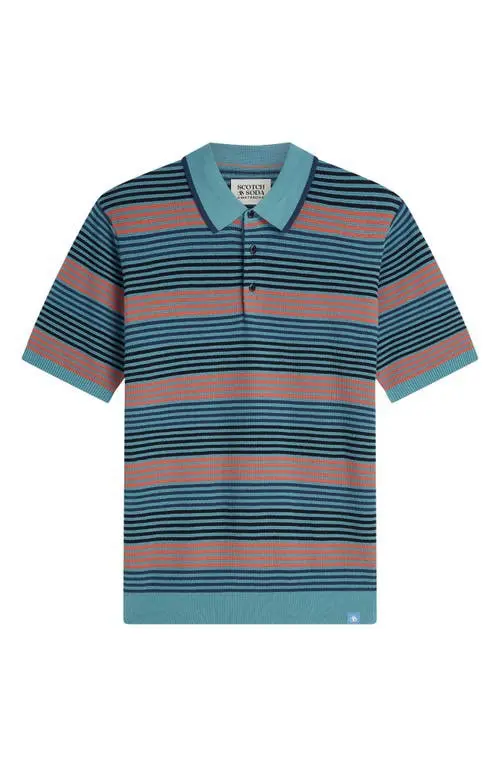 Scotch & Soda Striped Regular Fit Polo