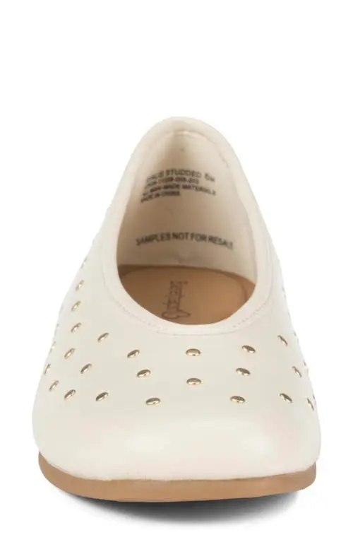 BARETRAPS Ryalie Studded Flat - Cream